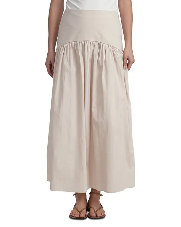 POINT Poplin Maxi Skirt - Ecru