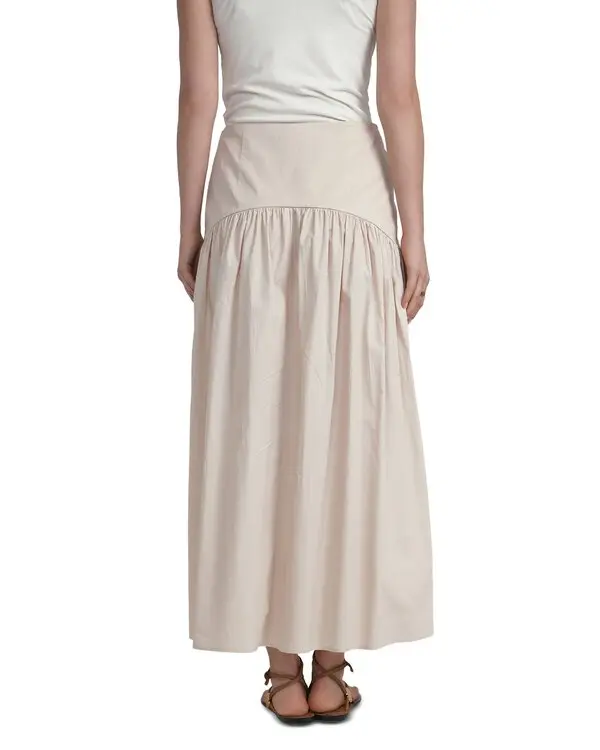 POINT Poplin Maxi Skirt - Ecru