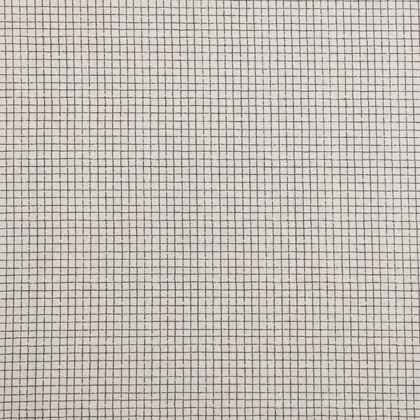 Calvin Klein Broken Grid Washed Cotton Percale 4 Piece Sheet Set, Queen - Flax/graphite