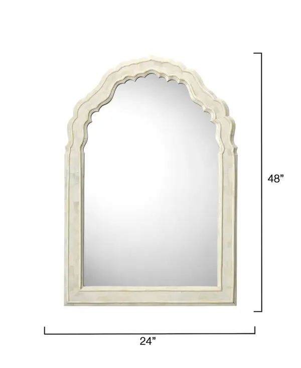 JAMIE YOUNG CO. Chateau Camel Bone Arch Wall Mirror