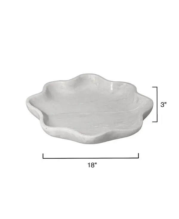 JAMIE YOUNG CO. Frill Marble Decorative Bowl