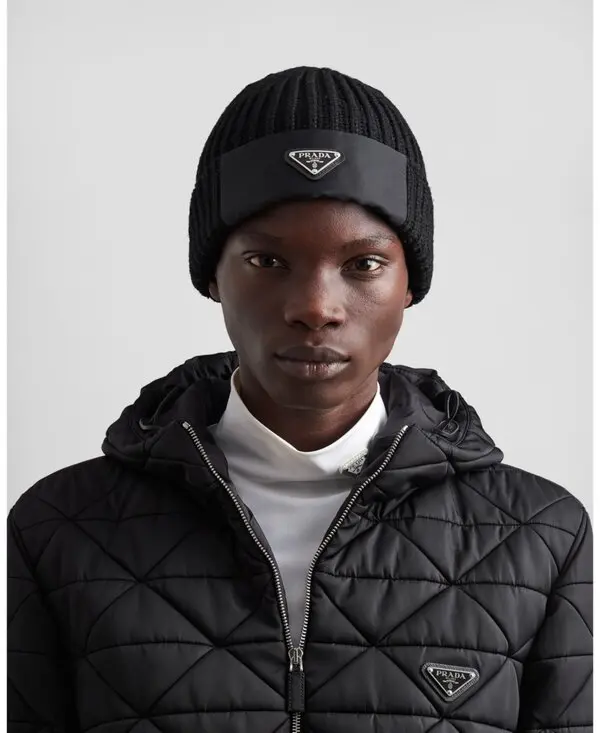 Prada Wool And Re-nylon Beanie