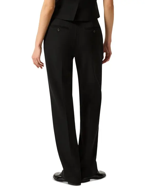 ARGENT Straight Leg Trousers - Black