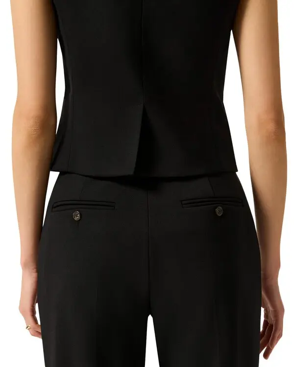 ARGENT Straight Leg Trousers - Black