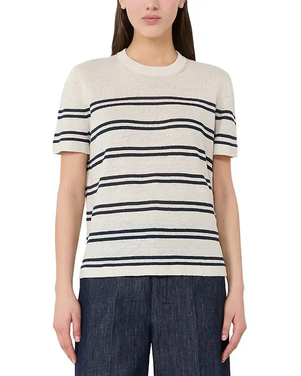 Max Mara Smmnordica Linen Top - White
