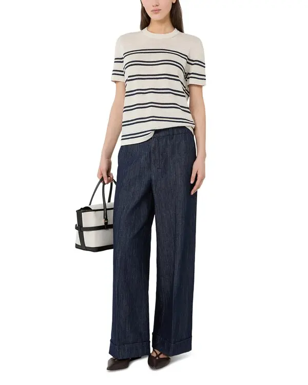 Max Mara Smmnordica Linen Top - White