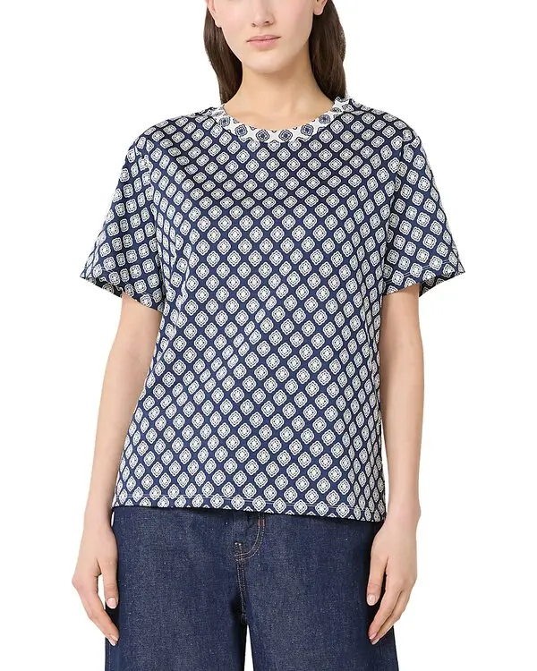 Max Mara Printed Cotton T-shirt