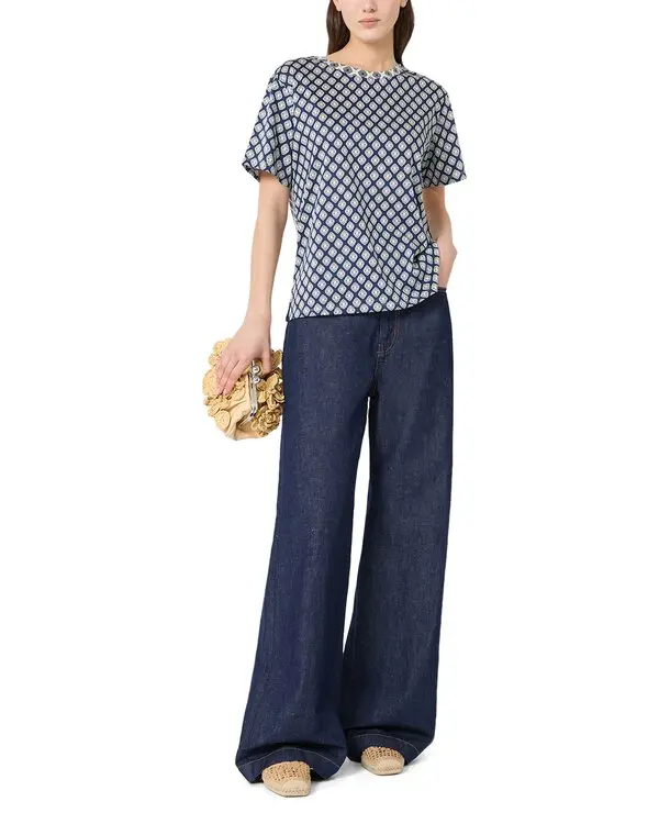 Max Mara Printed Cotton T-shirt