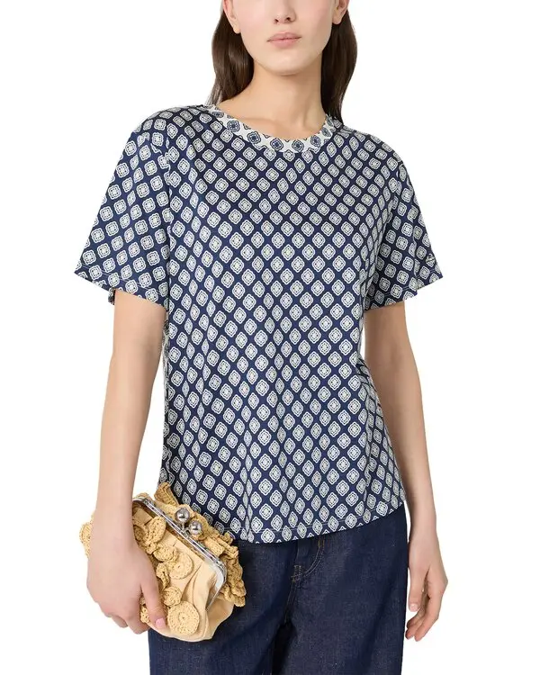 Max Mara Printed Cotton T-shirt