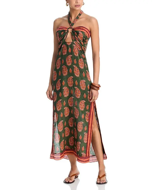 Johanna Ortiz Desert Ankle Dress - Green Rose