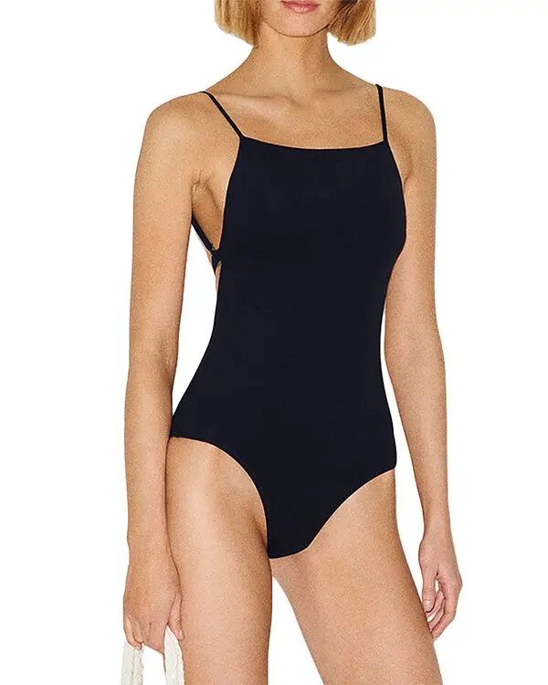 REFORMATION Lira One Piece Swimsuit - Black