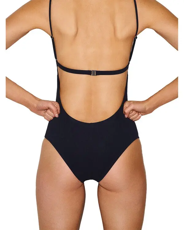 REFORMATION Lira One Piece Swimsuit - Black