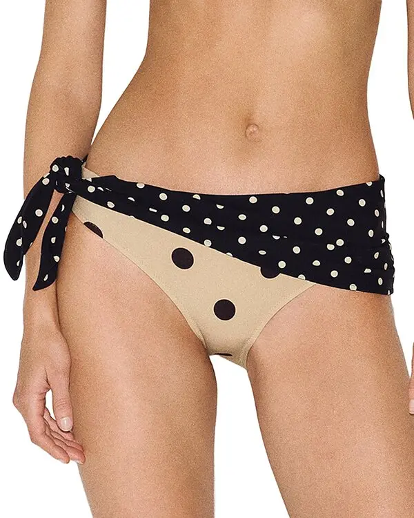 REFORMATION Riva Bikini Bottom - Dune Luna Dots