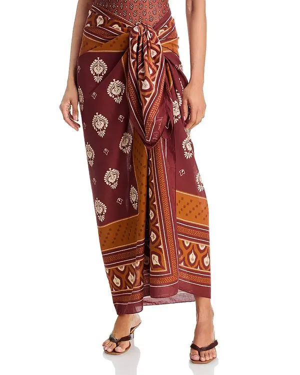 Johanna Ortiz Spirit Of The Pareo Swim Cover-up - Chocolate