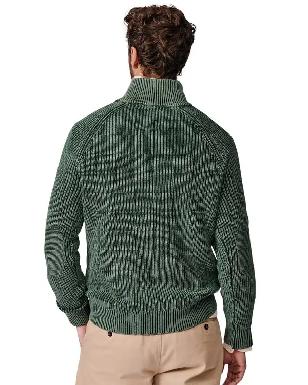 AUBIN Martin Zip Neck Long Sleeve Jumper