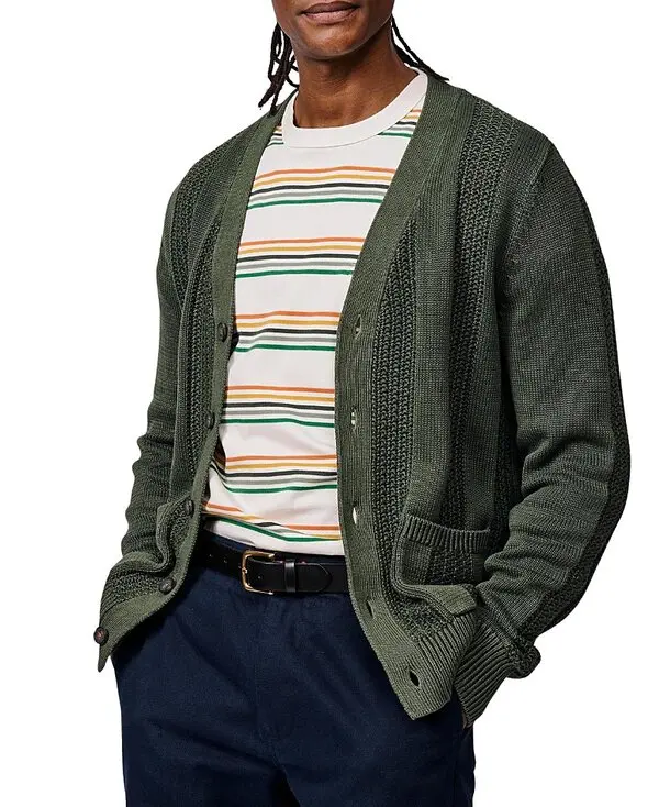 AUBIN Lister Cardigan With Stitch Detail