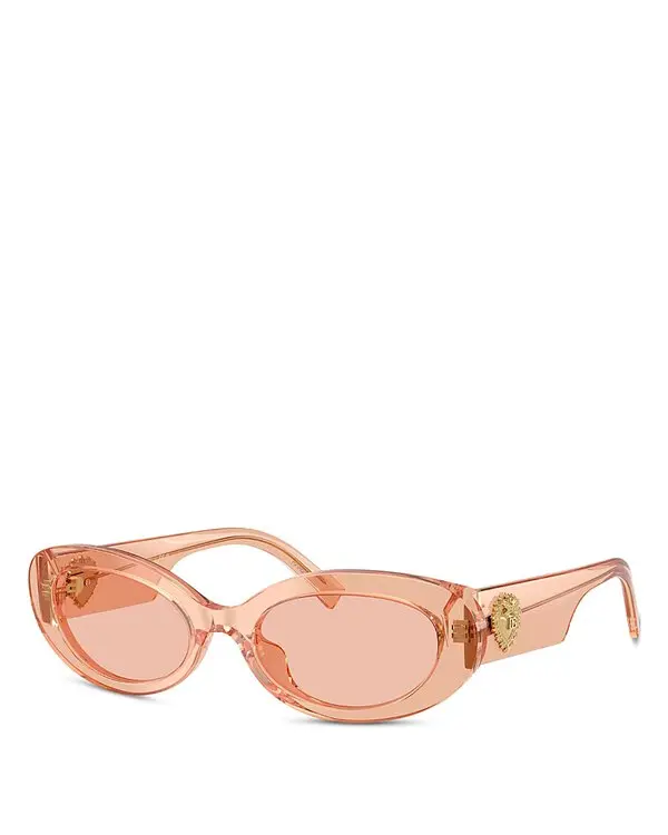 Dolce & Gabbana Oval Sunglasses, 53mm - Nude