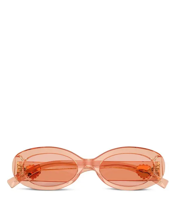 Dolce & Gabbana Oval Sunglasses, 53mm - Nude