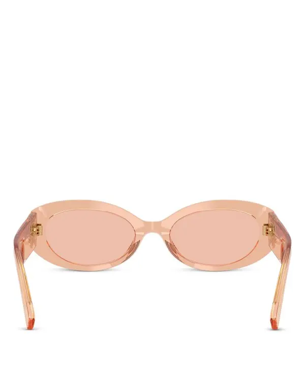 Dolce & Gabbana Oval Sunglasses, 53mm - Nude