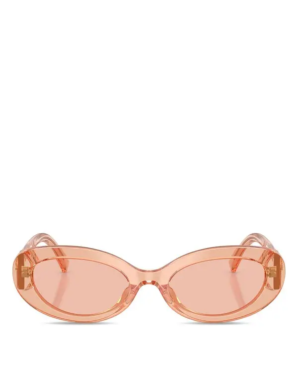 Dolce & Gabbana Oval Sunglasses, 53mm - Nude