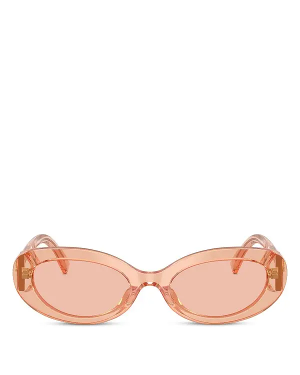Dolce & Gabbana Oval Sunglasses, 53mm - Nude