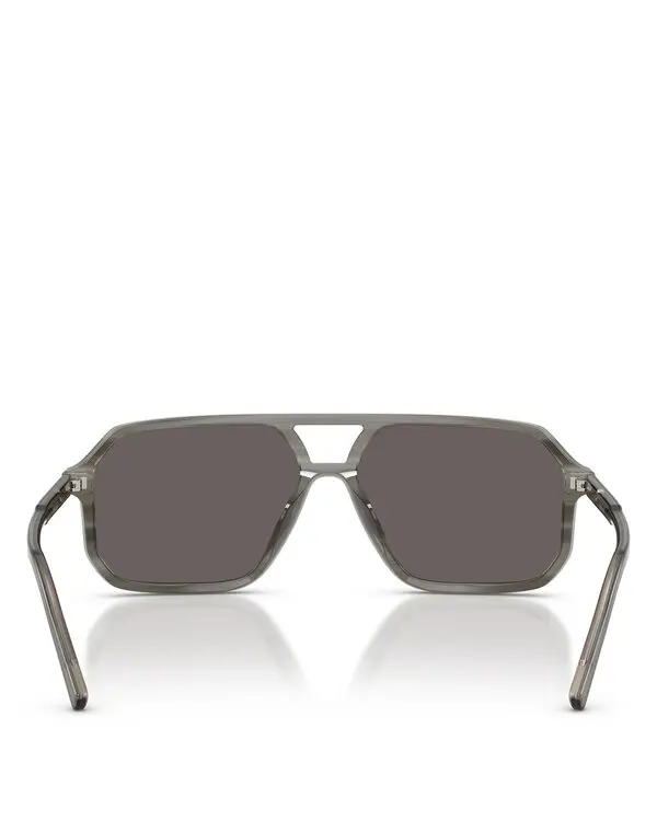 Dolce & Gabbana Aviator Sunglasses, 59mm - Transparen