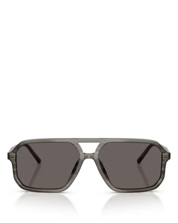 Dolce & Gabbana Aviator Sunglasses, 59mm - Transparen