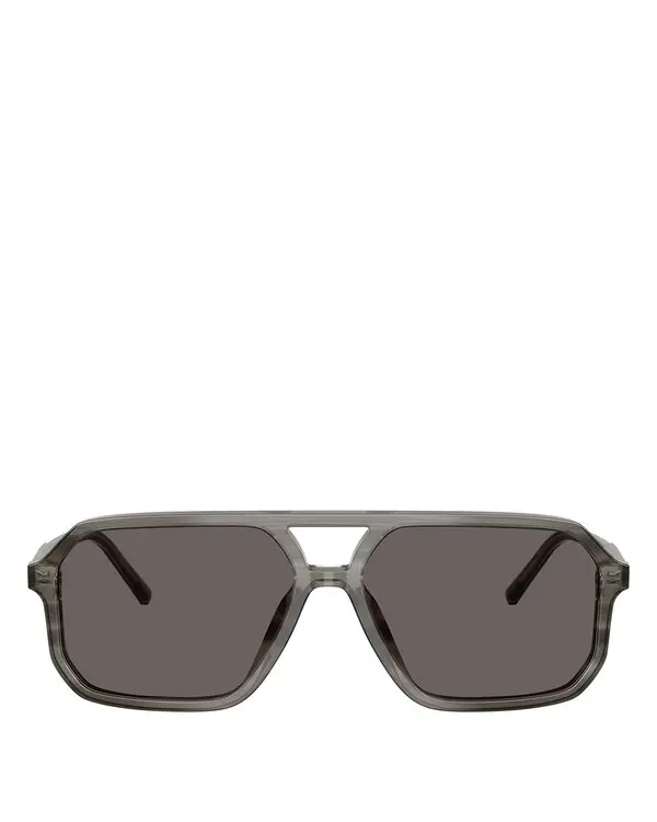Dolce & Gabbana Aviator Sunglasses, 59mm - Transparen