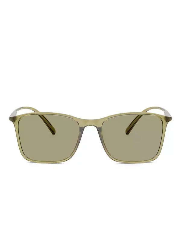 Giorgio Armani Rectangle-frame Sunglasses - Green