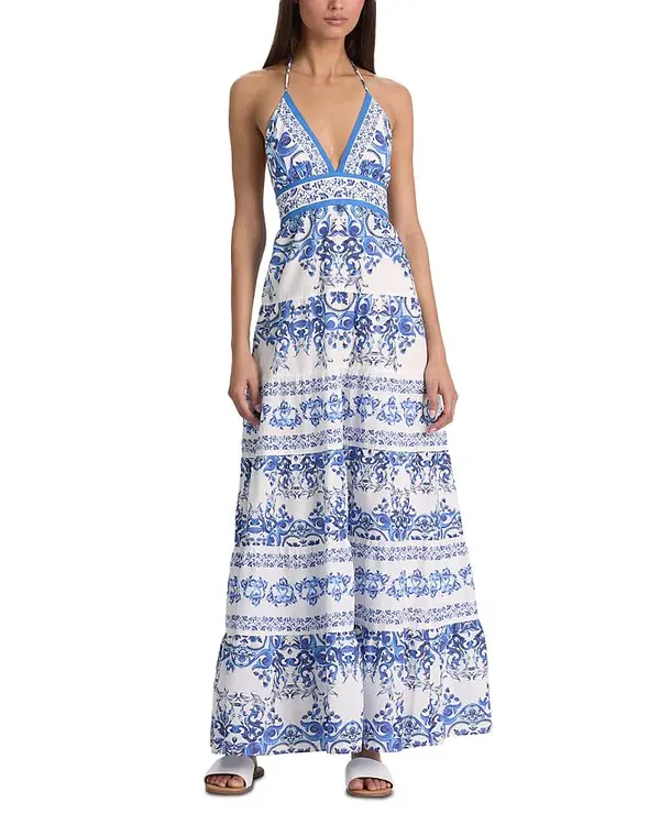 Alice + Olivia Karolina Smocked Waist Dress - Solstice