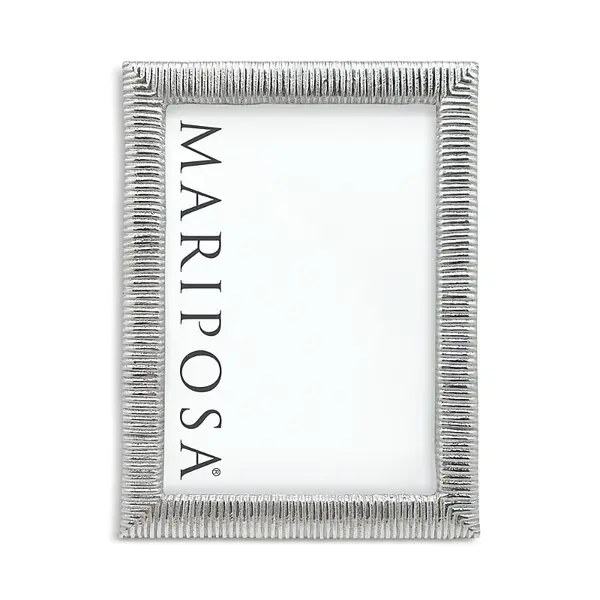 MARIPOSA Woven Look Frame, 5 X 7 - Silver