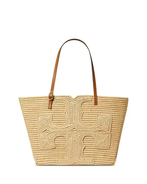 Tory Burch Ella Large Structured Straw Tote - Natural