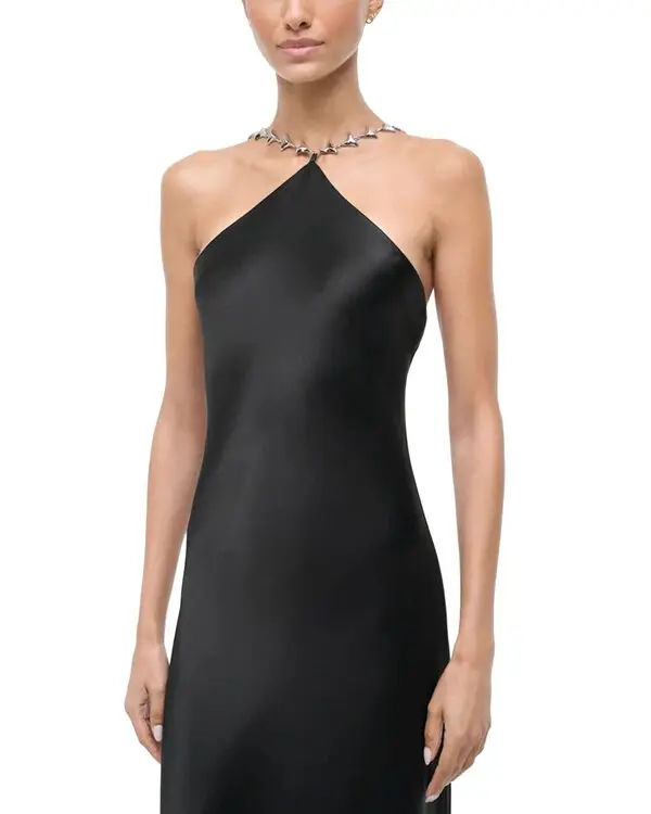 Staud Cadence Halterneck Maxi Dress