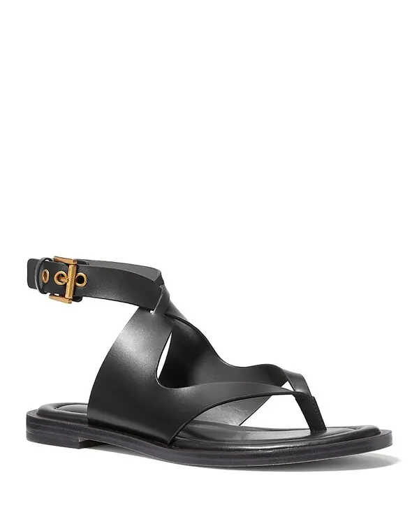 Michael Kors Irene Flat Thong Sandals - Black