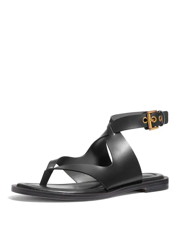 Michael Kors Irene Flat Thong Sandals - Black