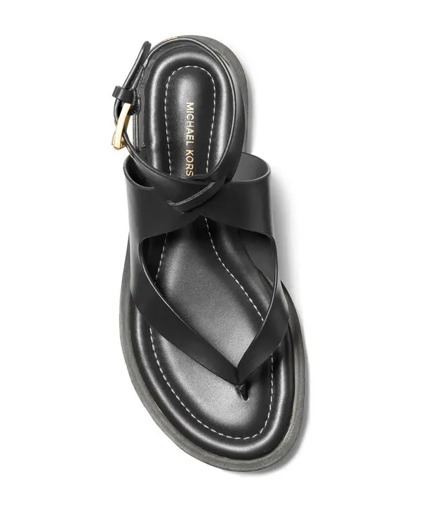 Michael Kors Irene Flat Thong Sandals - Black