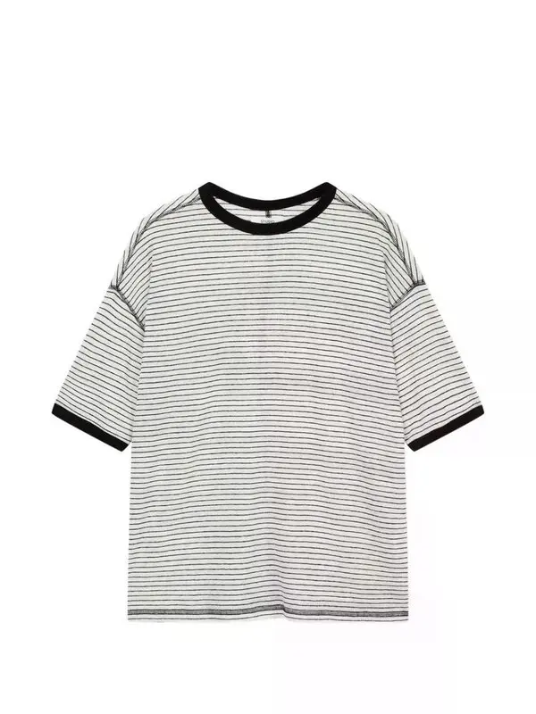 STUDIO TOMBOY Striped Short-sleeve T-shirt - White