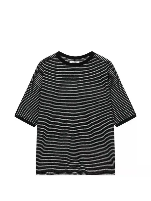 STUDIO TOMBOY Striped Short-sleeve T-shirt - Black