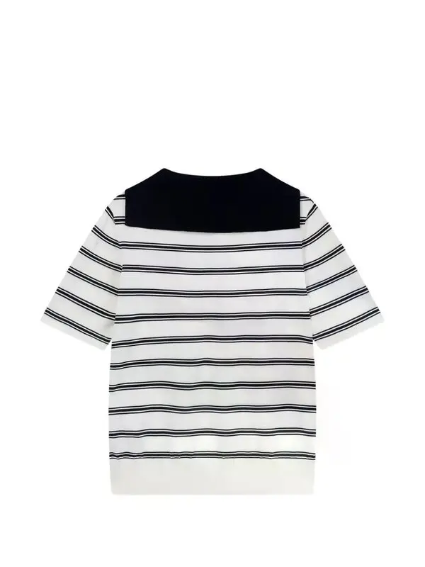 STUDIO TOMBOY Striped Sailor-collar Sweater