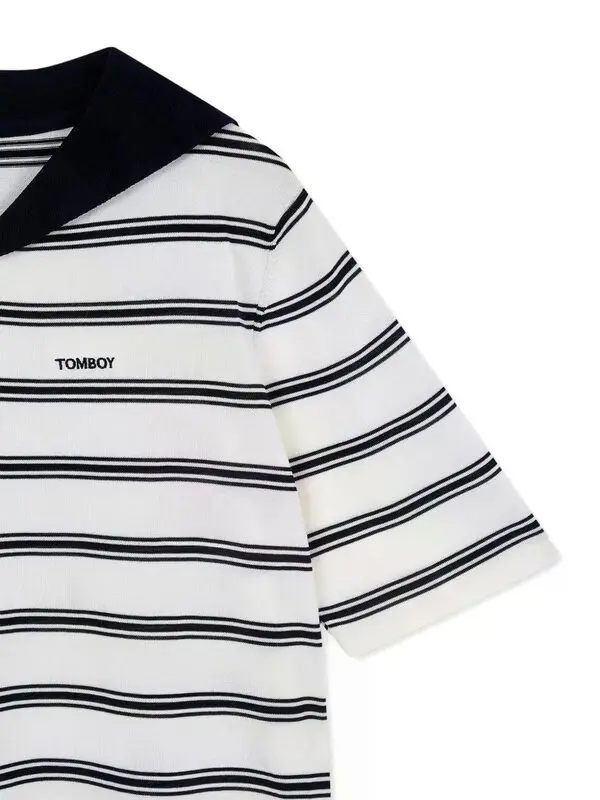 STUDIO TOMBOY Striped Sailor-collar Sweater