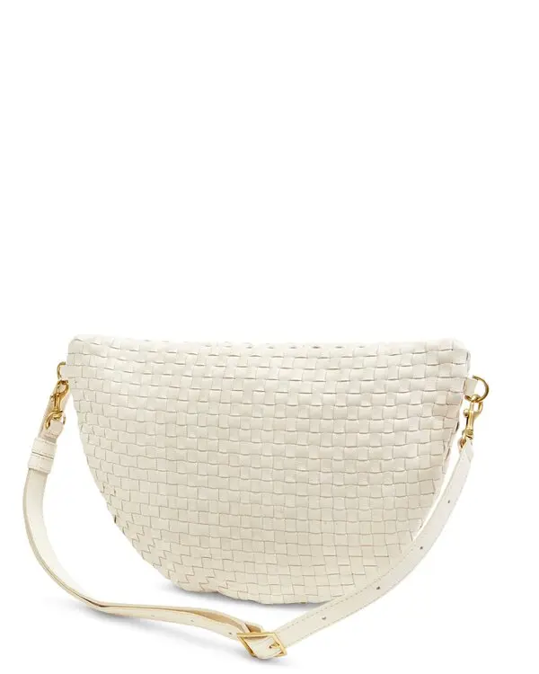Clare V. Grande Woven Leather Fanny Pack