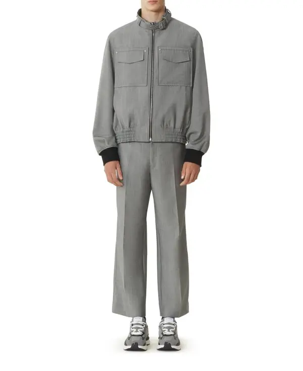 LANVIN Straight-leg Mohair Wool Trousers