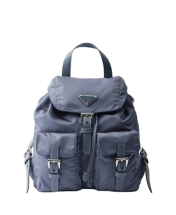 Prada Small Re-nylon Backpack - Blue