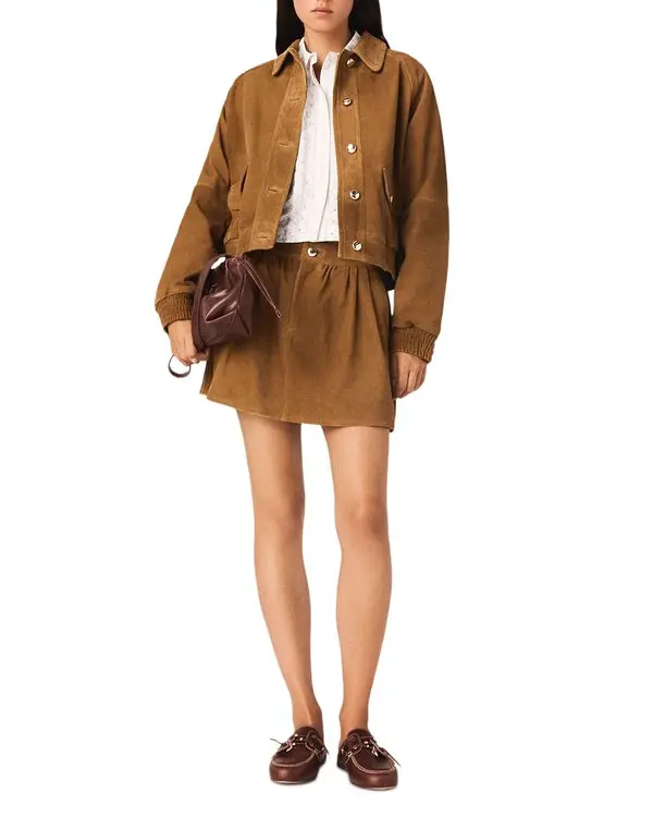 Maje Binglesa Suede Jacket