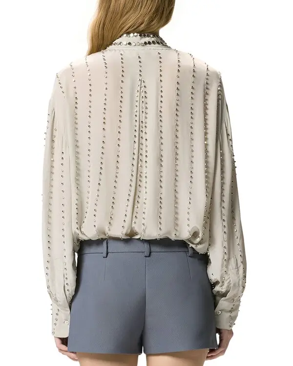 Pinko Embellished Viscose Blouse