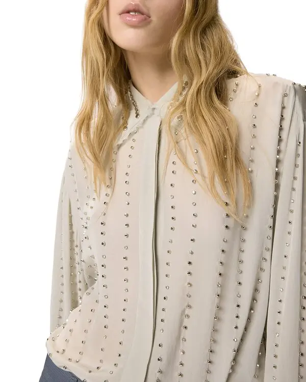Pinko Embellished Viscose Blouse