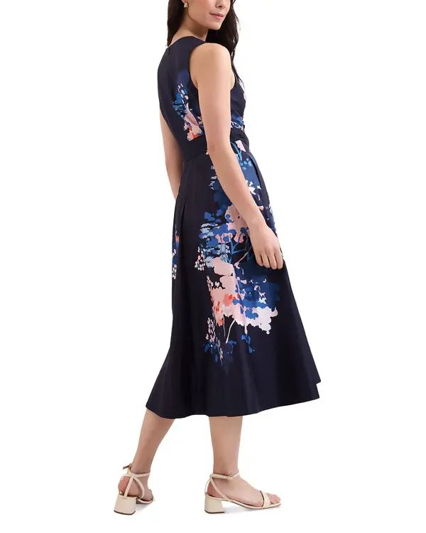 PHASE EIGHT Floral Printed Fit And Flare Midi Dress