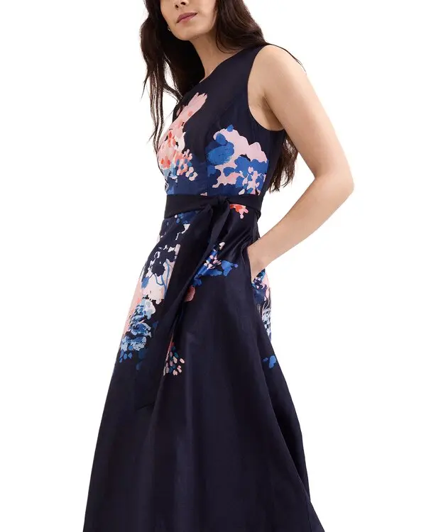 PHASE EIGHT Floral Printed Fit And Flare Midi Dress