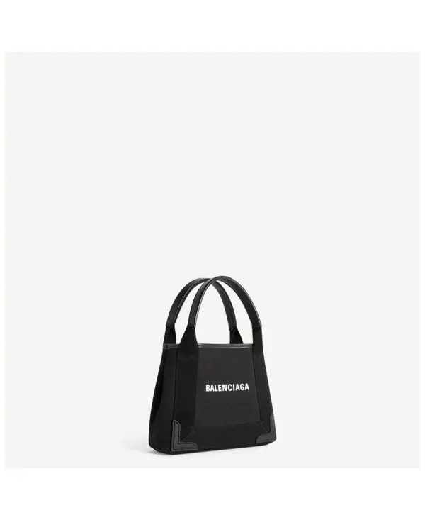 Balenciaga Navy Cabas Xs Tote - Black