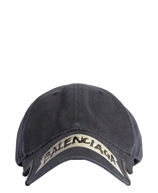 Balenciaga Masking Tape Cap - Faded Black